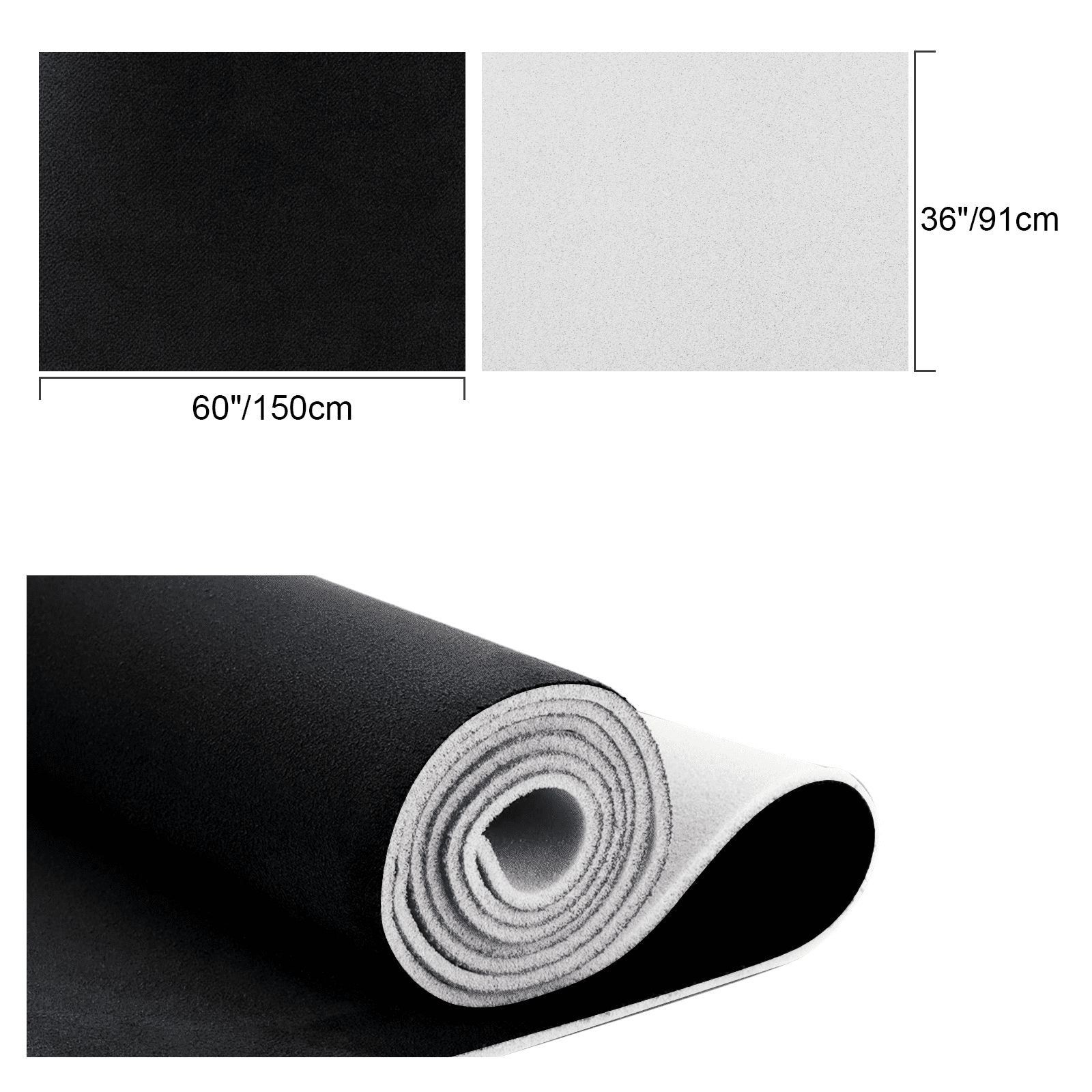 FANOTEK Suede Headliner Fabric Roof Liner with Foam Backing For Car ...