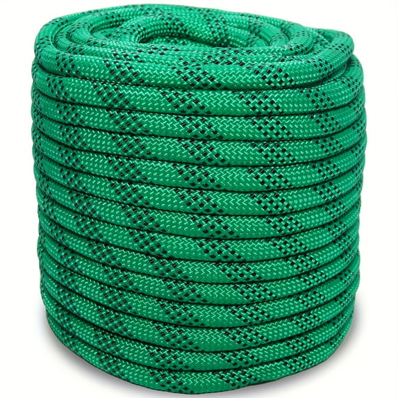 FANRUINA 1/2 Inch 100F/150Ft/200Ft Nylon Rope, Polyester Double Braided ...