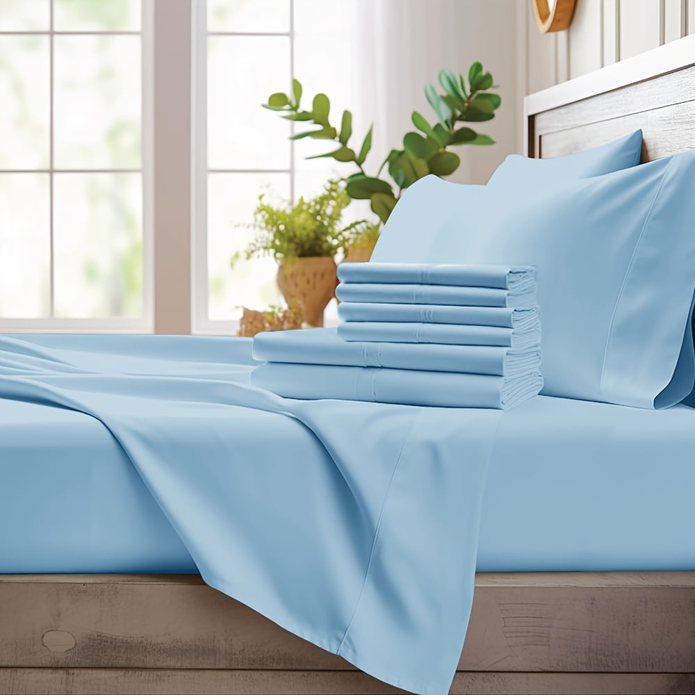 FANRUINA 100 Viscose Bamboo Bed Sheet Set For Hot Sleepers Cooling ...