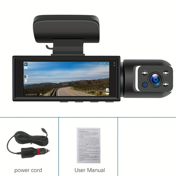 FANRUINA 1080P Dual Camera, Dash Cam For , Front And Inside, Car Camera ...