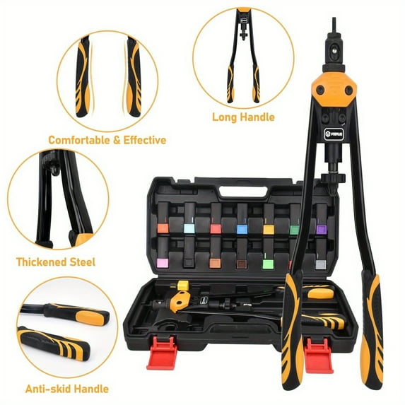 FANRUINA 16'' Rivet Nut Tool Kit Nutserts Rivnut Hand Tool Set with ...
