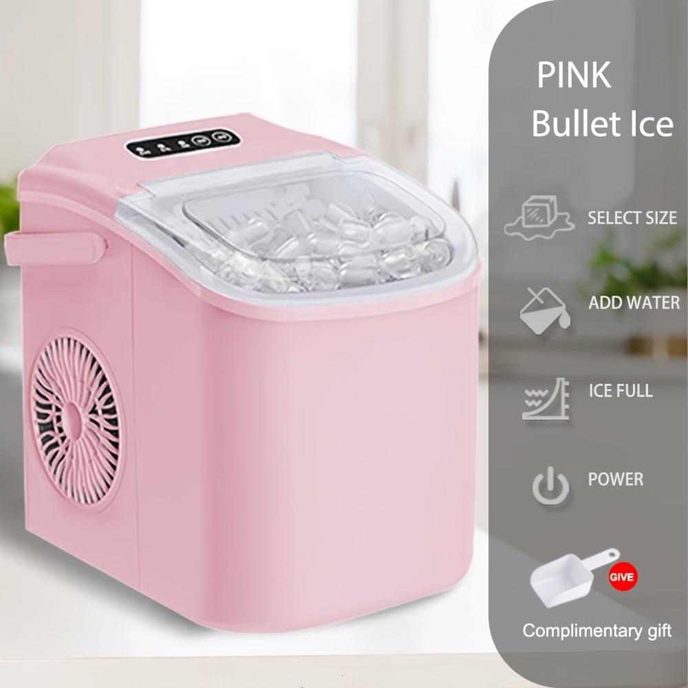 FANRUINA Countertop Ice Maker Machine, Makes 9 Ice Cubes In 7 Minutes ...