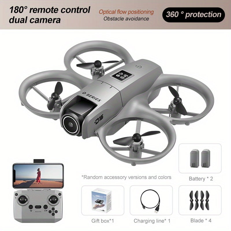FANRUINA D17 mini drone, LED remote control drone, remote control RC ...