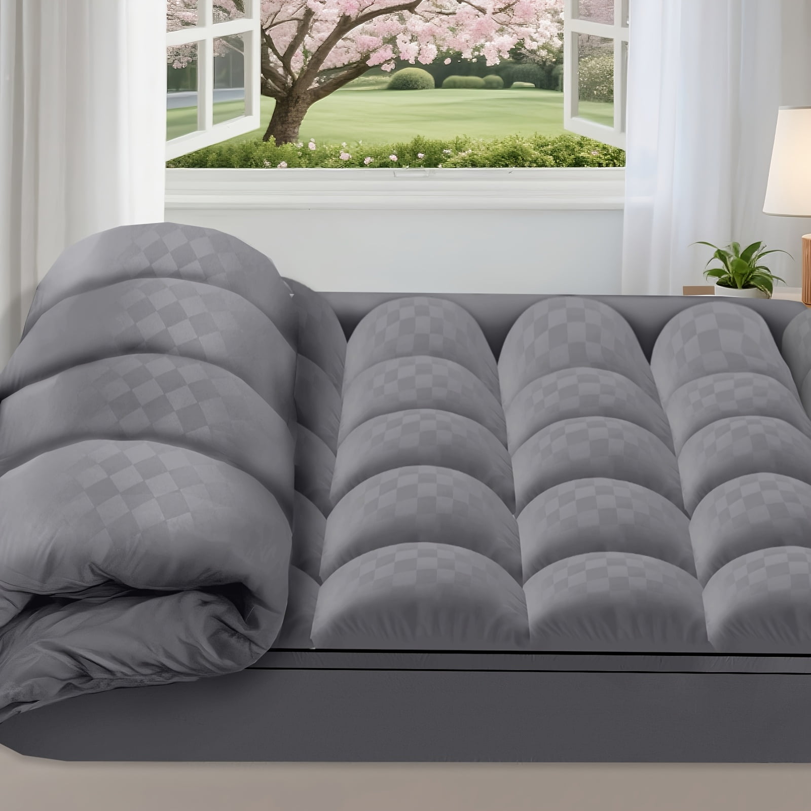 FANRUINA Extra Thick Cooling Mattress Topper - Overfilled Down ...