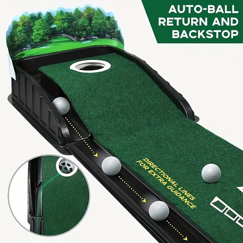 FANRUINA Golf Accelerator PRO Putting Mat For Indoor Practice Automatic ...