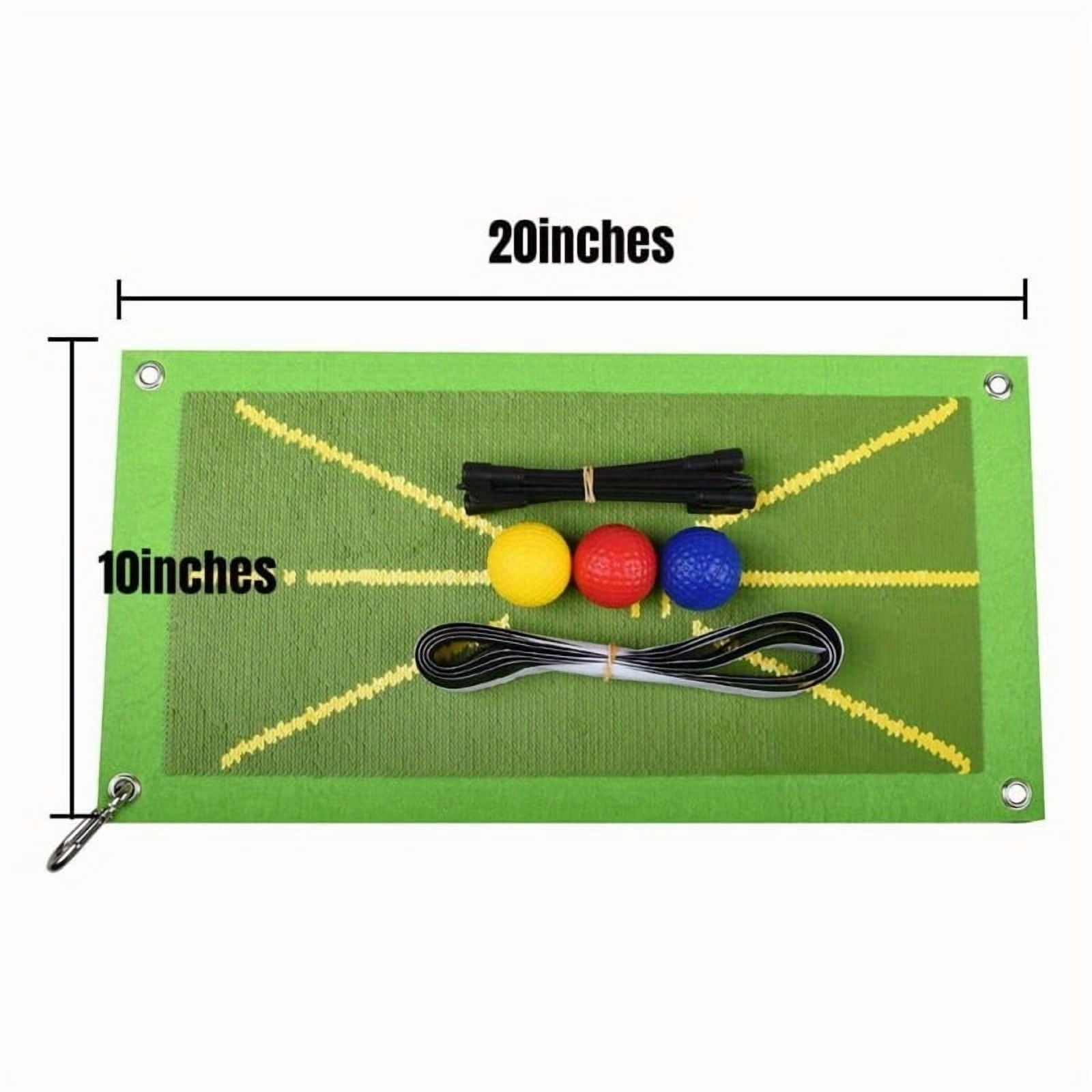 FANRUINA Golf Swing Trainer Mat For Indoor Outdoor Practice Green Non ...