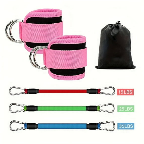 FANRUINA Resistance Bands 5pc Set Ankle Arm Exercise Bands For Home Gym ...