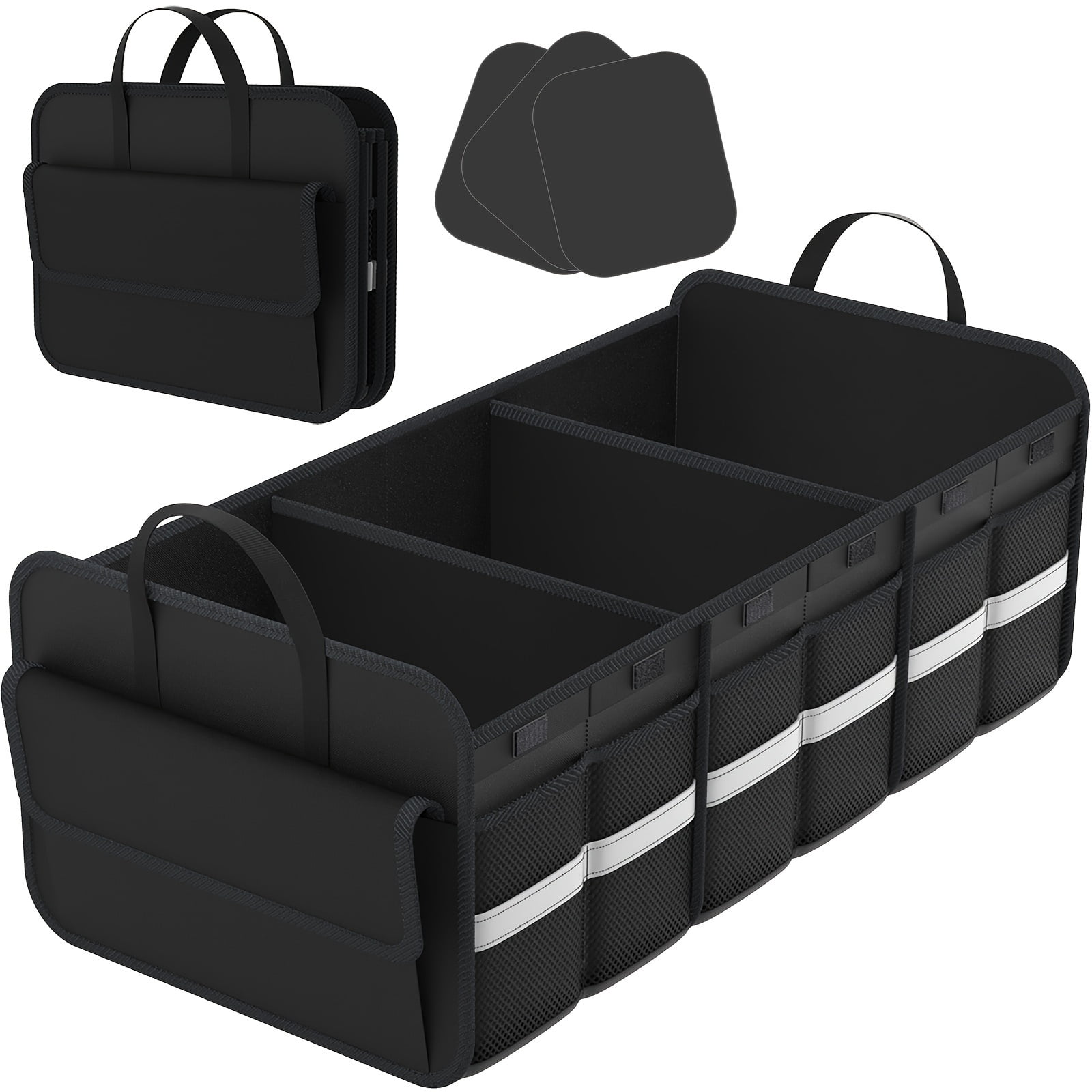 FANRUINA SUV Trunk Organizer Collapsible Design Multi Compartment ...