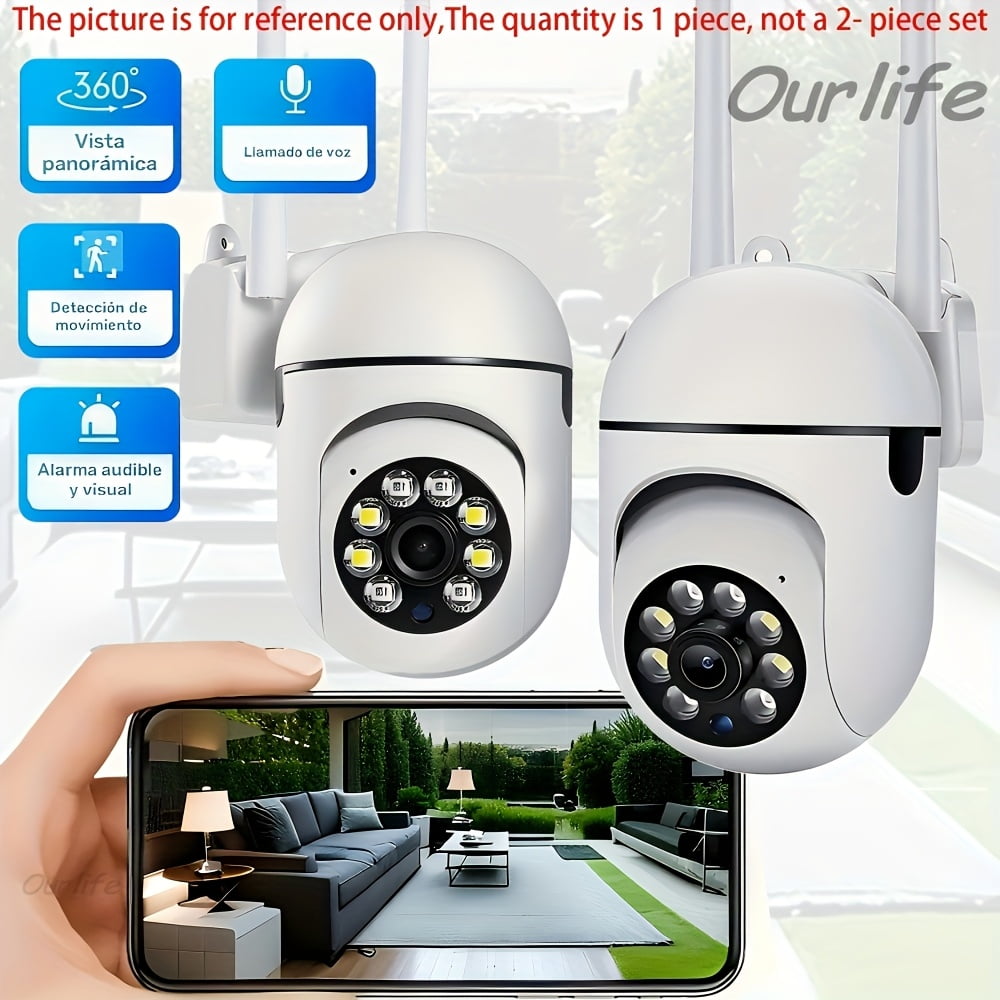 FANRUINA Security Camera with Color Night Vision, Wireless Indoor ...