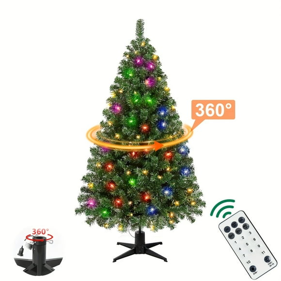 Rotating Light Up Christmas Tree