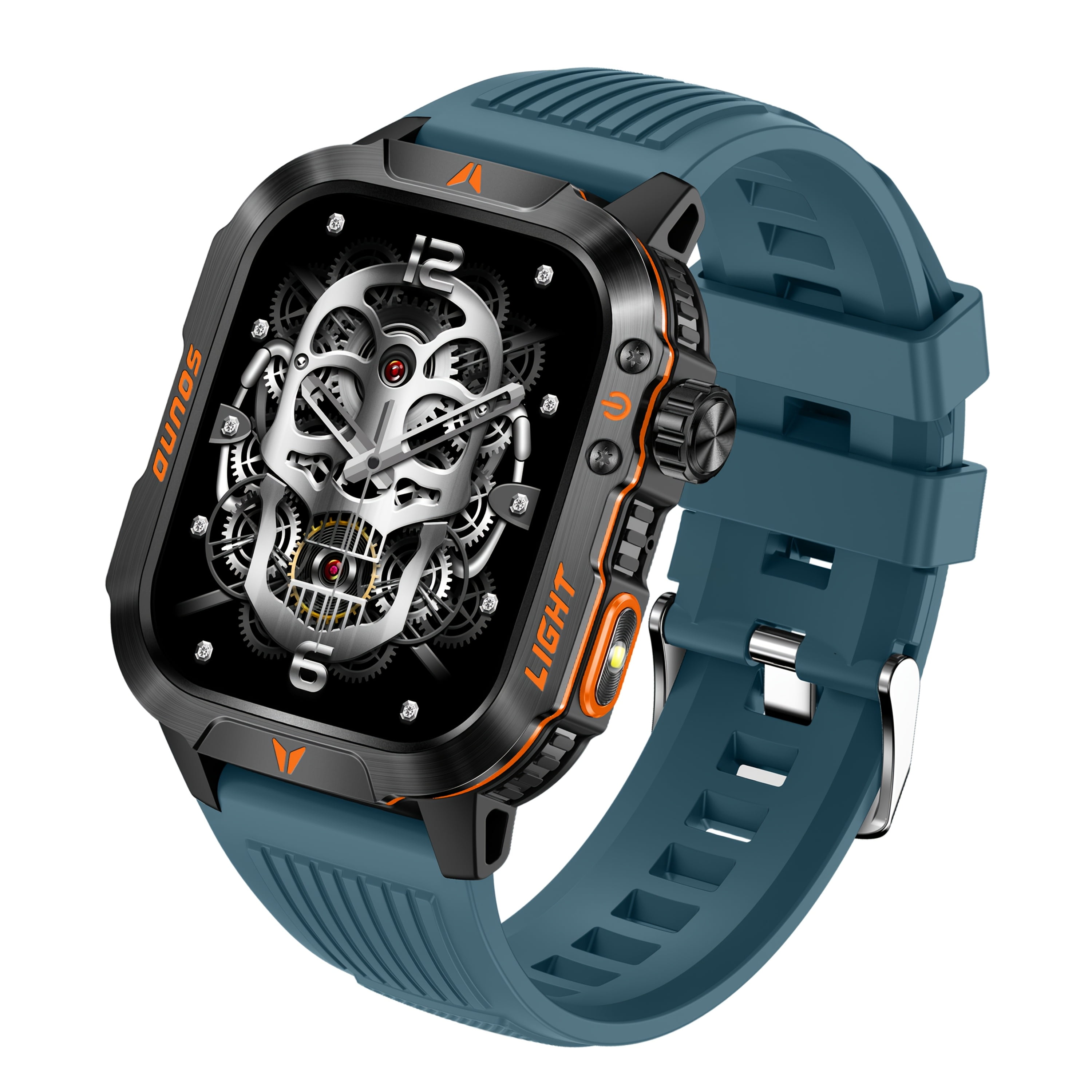 FANRUINA Tactical Smartwatch - LED Flashlight, Compass/Altimeter ...
