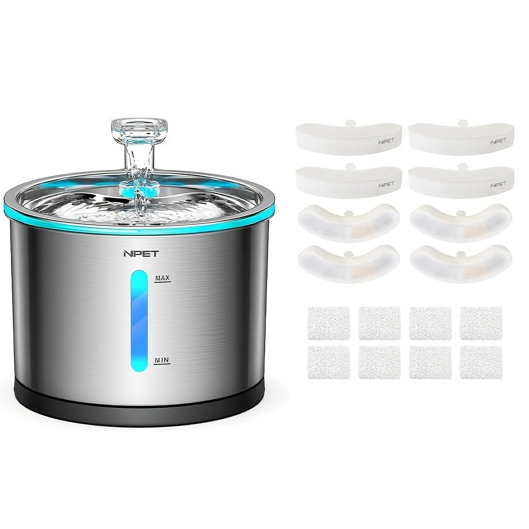 FANRUINA WF210 Water Fountain Stainless Steel, 50oz/1.5L Dishwasher ...
