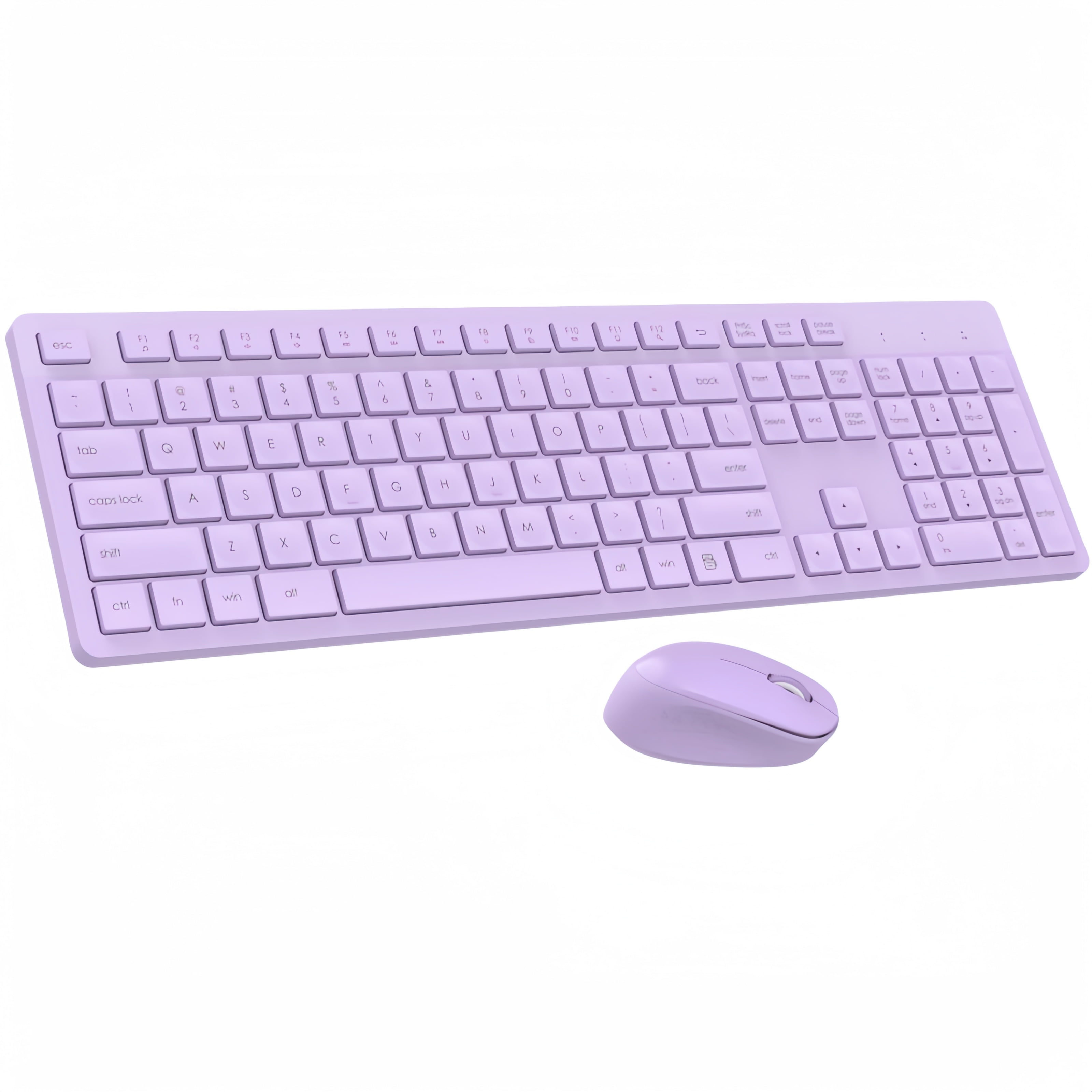 FANRUINA Wireless Keyboard And Mouse Combo, Full-Sized Ergonomic ...