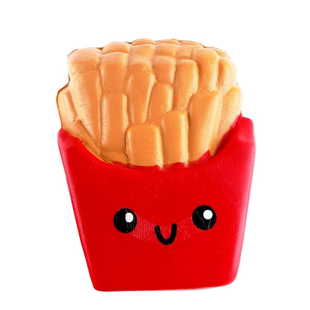 FANSHAYTTT 12CM French Fries Scented 6 Second Slow Rising Toy Square ...