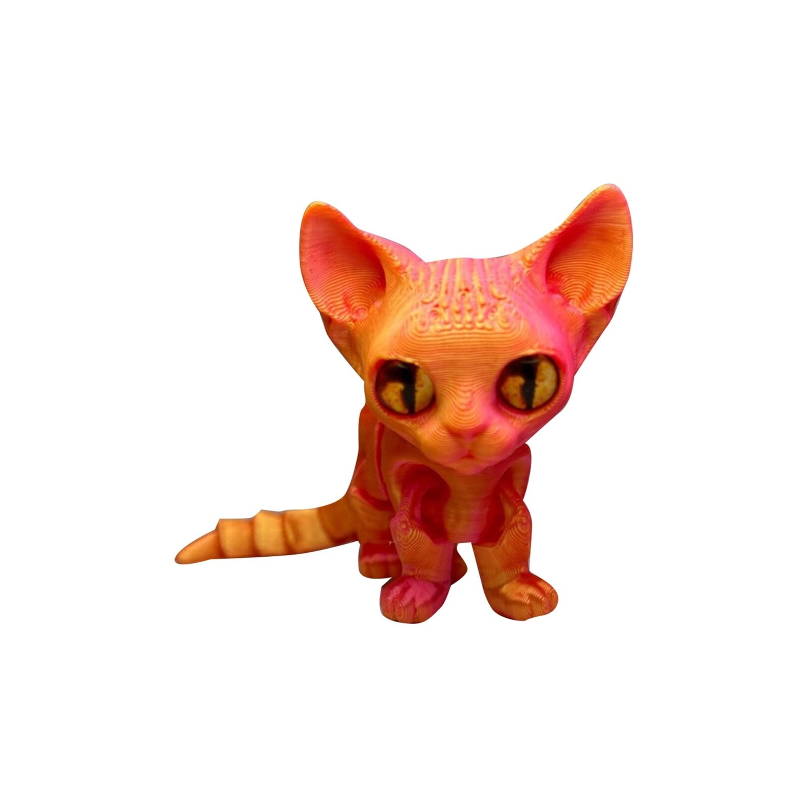 FANSHAYTTT 3D Printable Movable Hairless Cat Figurine Animal Ornament ...