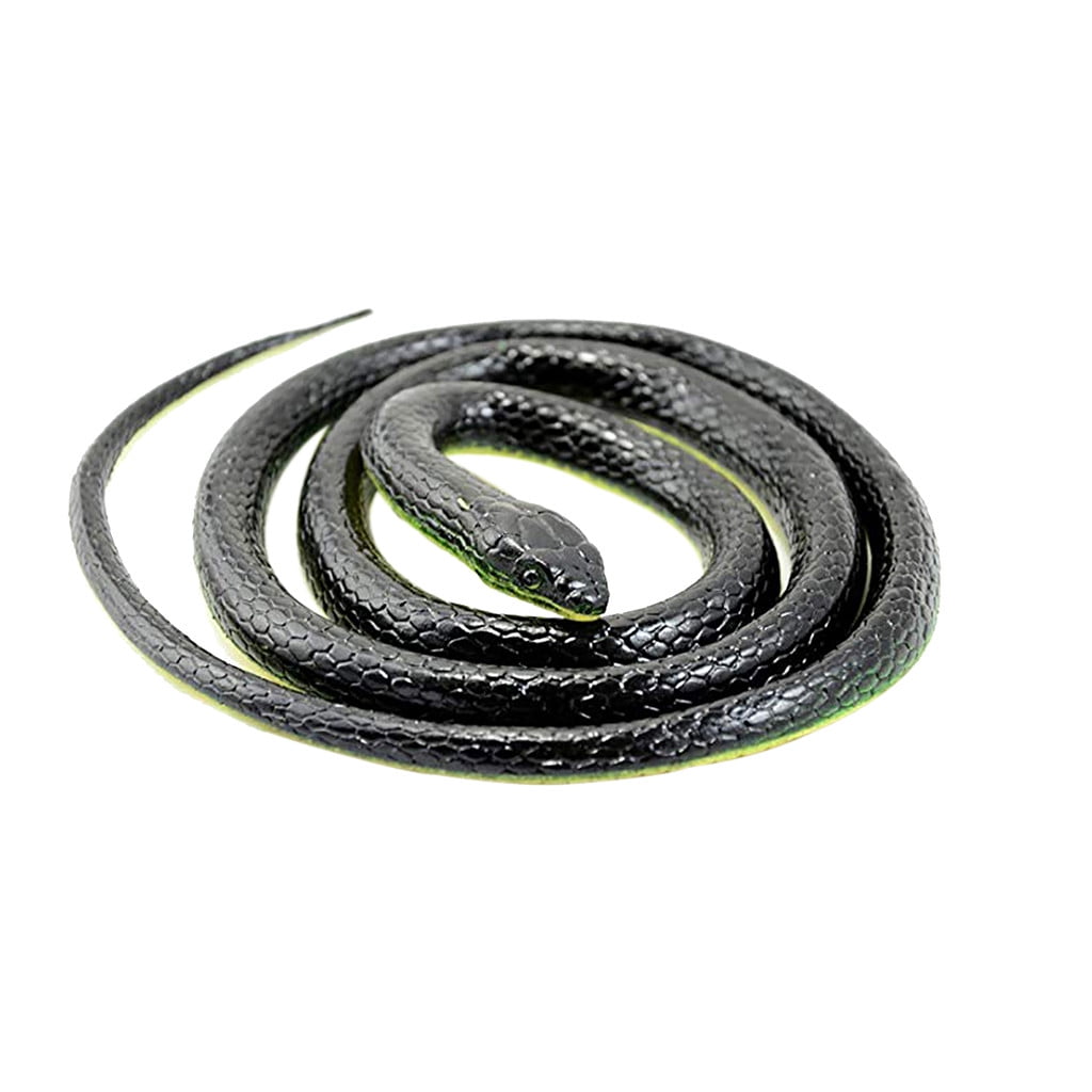 FANSHAYTTT Realistic Rubber Toy Black 49 Inch Long Fool's Day Kids for ...