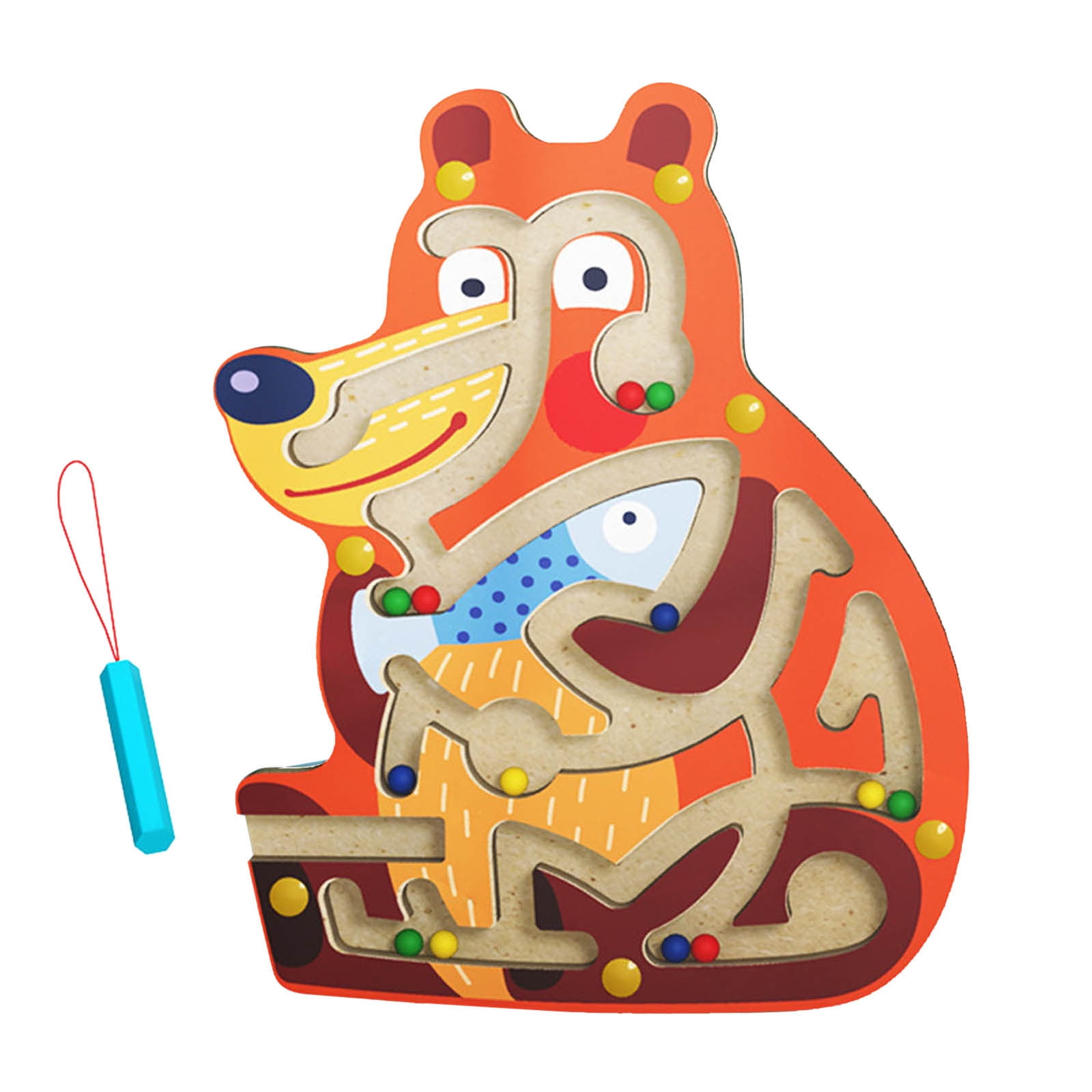 FANSHAYTTT Wooden Maze Toys For Kids Animal Interactive Puzzle Game ...