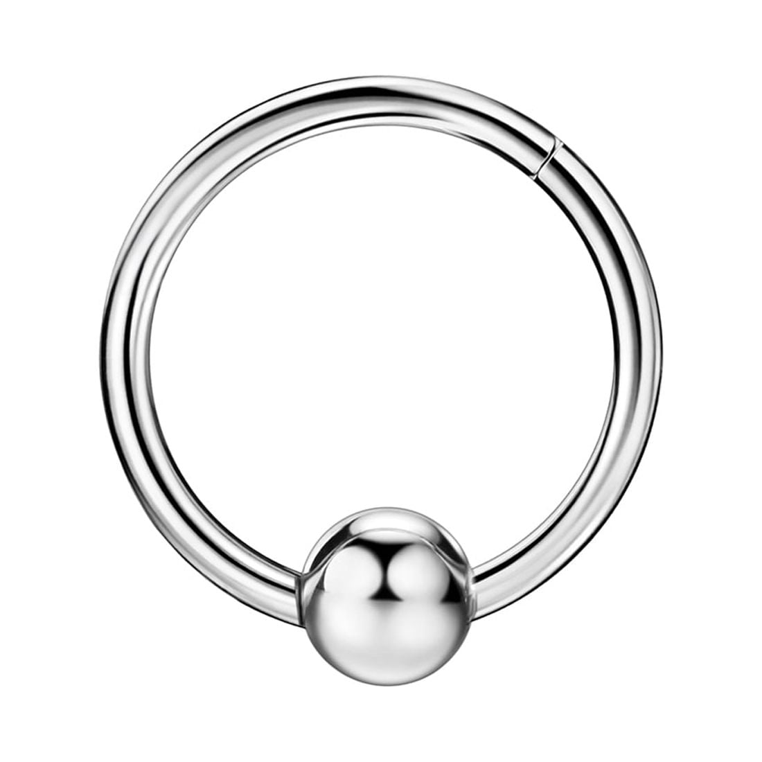 FANSING 16 Gauge Surgical Steel Septum Hoop 16g 10mm Captive Bead ...