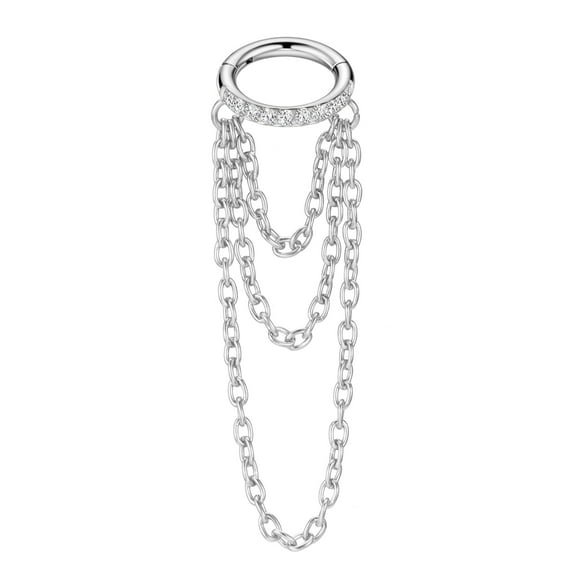 FANSING 16g Helix Piercing Jewelry 8mm 16 Gauge Septum Rings Hoop ...