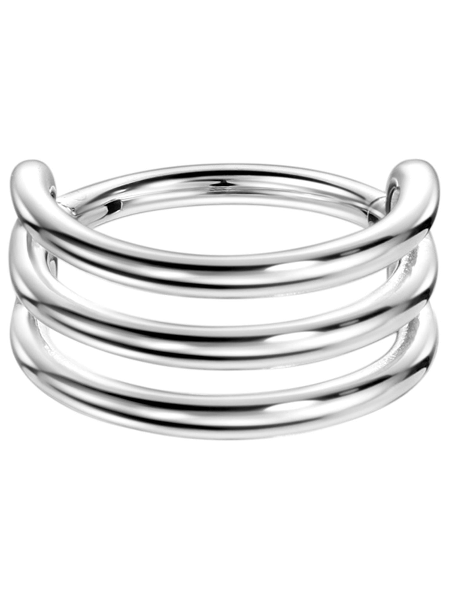 FANSING Conch Hoop Earring 16g 10mm Conch Piercing Jewelry Surgical Steel 16 Gauge Piercing Earrings for Women Hinged Triple Rings in One for Single Piercing Walmart Business Supplies