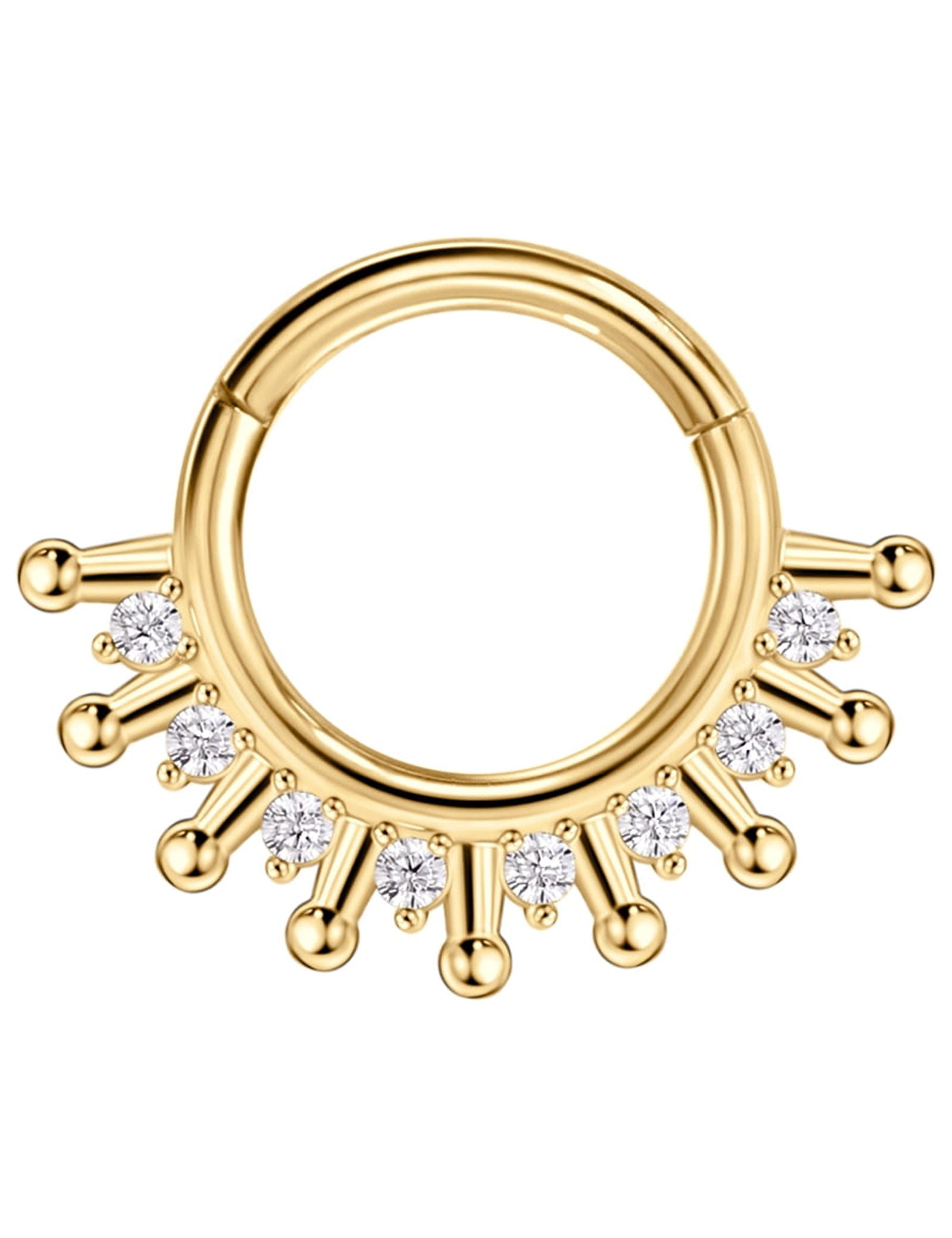 FANSING Gold Septum Jewelry 16g Septum Ring Surgical Steel Piercing ...