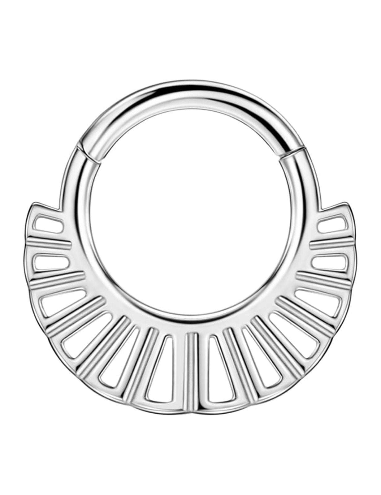 FANSING Hollowed-out Septum Rings 16g Septum Jewelry 8mm Septum Hoop 16 ...