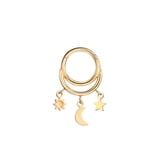 FANSING Sun Moon Star Septum Jewelry 16g Septum Ring Surgical Steel ...