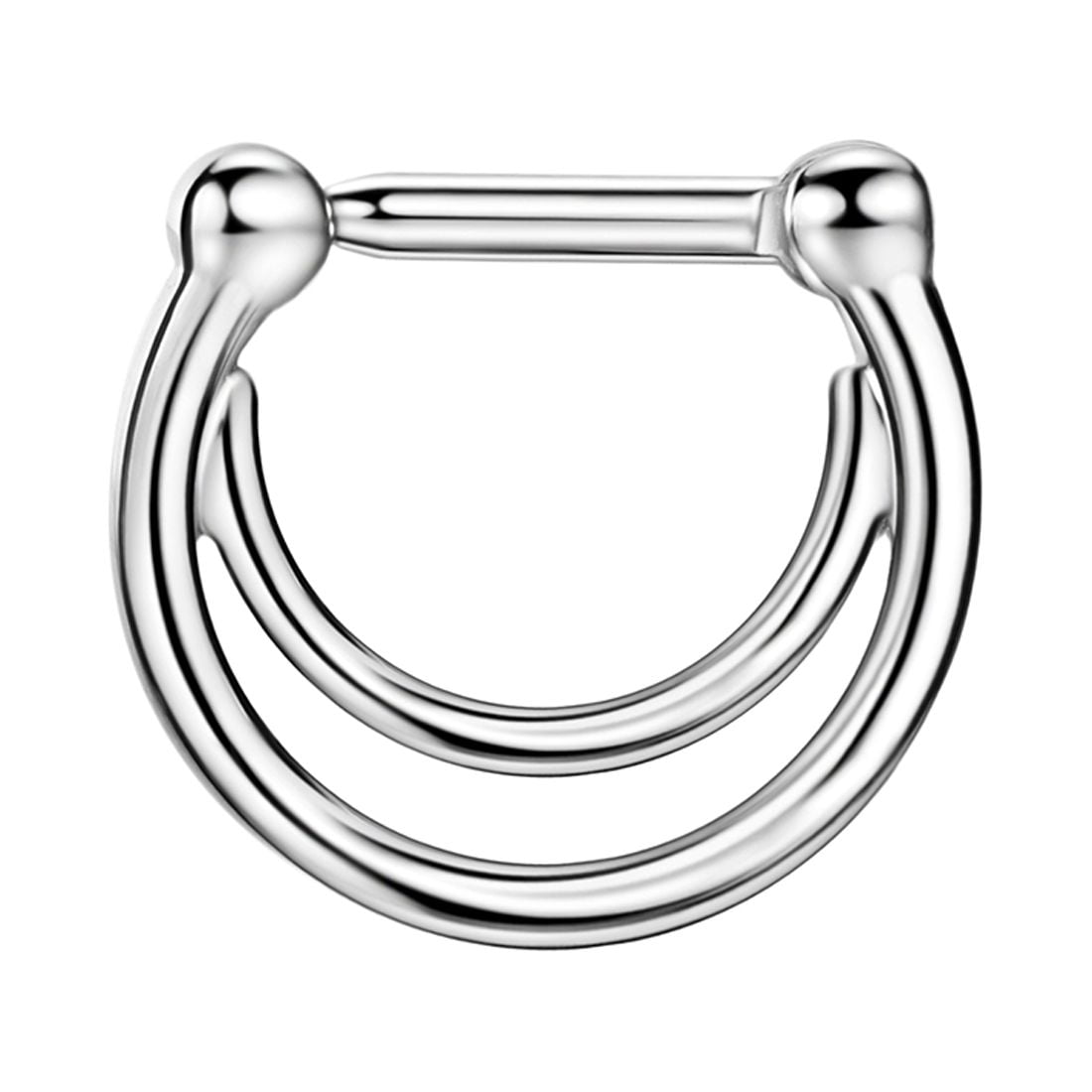 FANSING Surgical Steel Septum Rings 16g Septum Jewelry 6mm Wearing Bar ...
