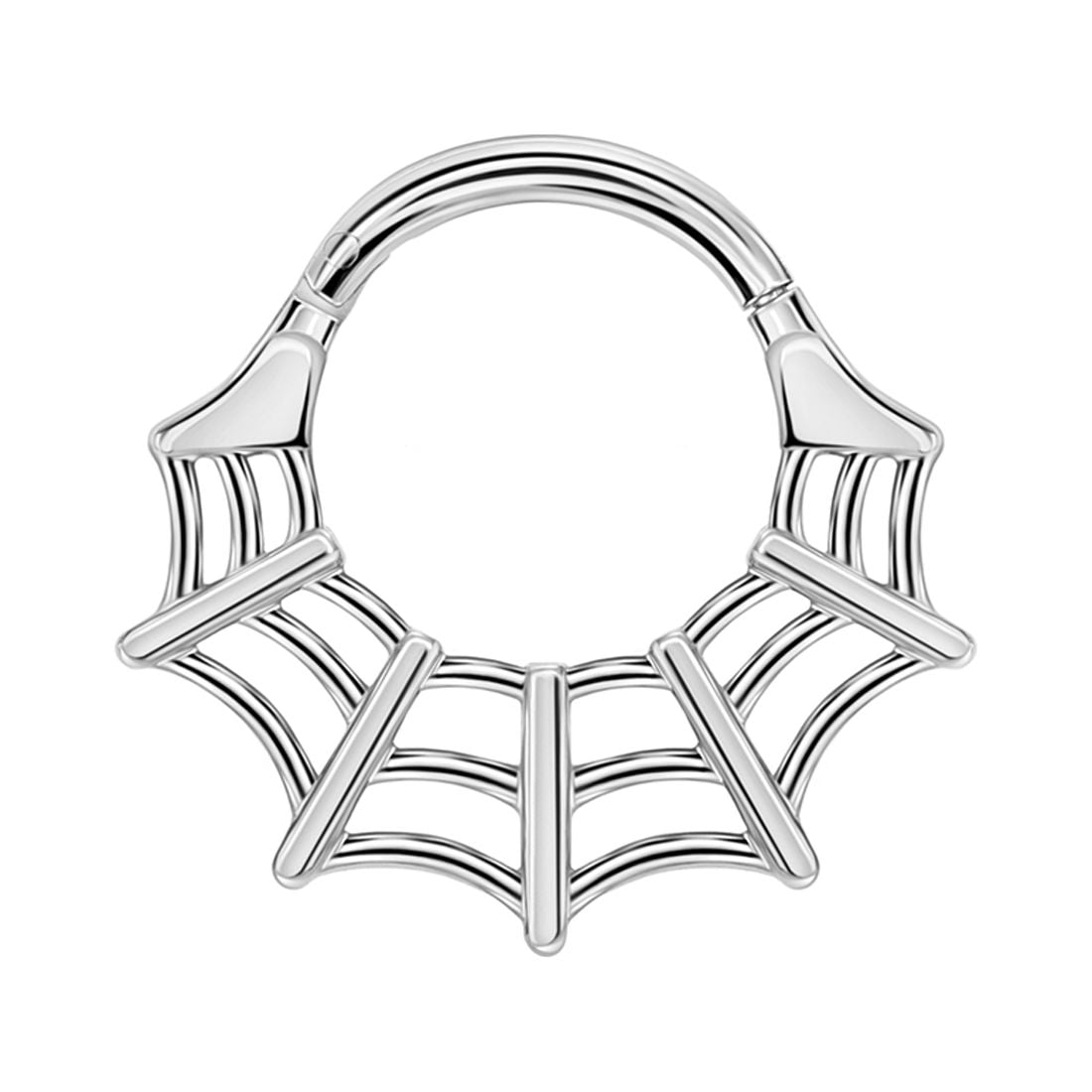 FANSING Surgical Steel Spider Web Septum Rings 16 Gauge Septum Jewelry ...