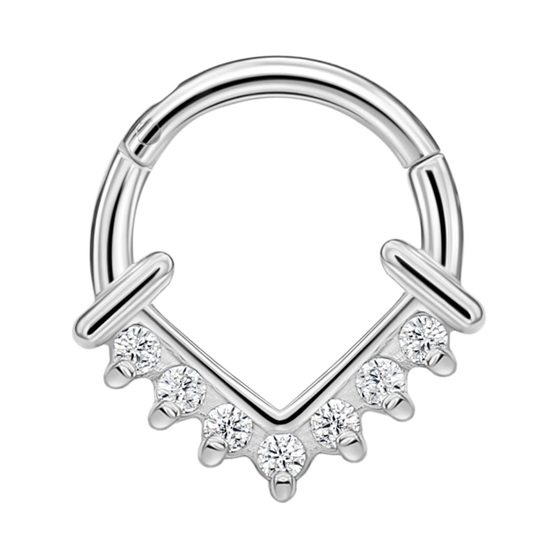 FANSING Surgical Steel Teardrop Septum Rings 16g Septum Jewelry 8mm ...