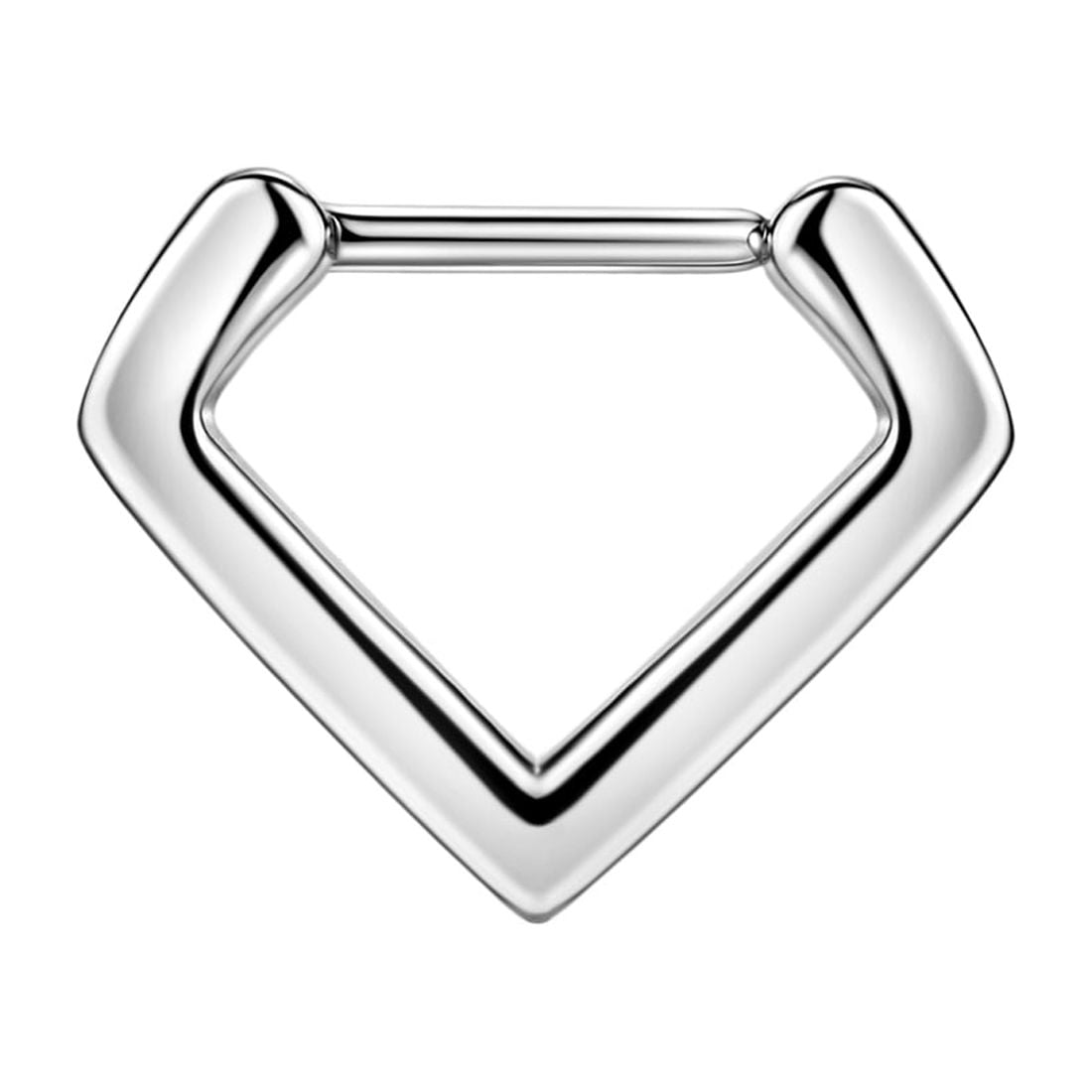 FANSING Surgical Steel Triangle Septum Rings 16g Septum Jewelry 7mm ...