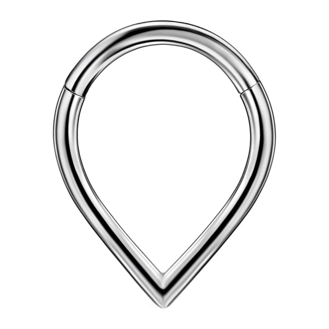 FANSING Titanium Teardrop Septum Rings 16 Gauge Septum Jewelry 10mm ...