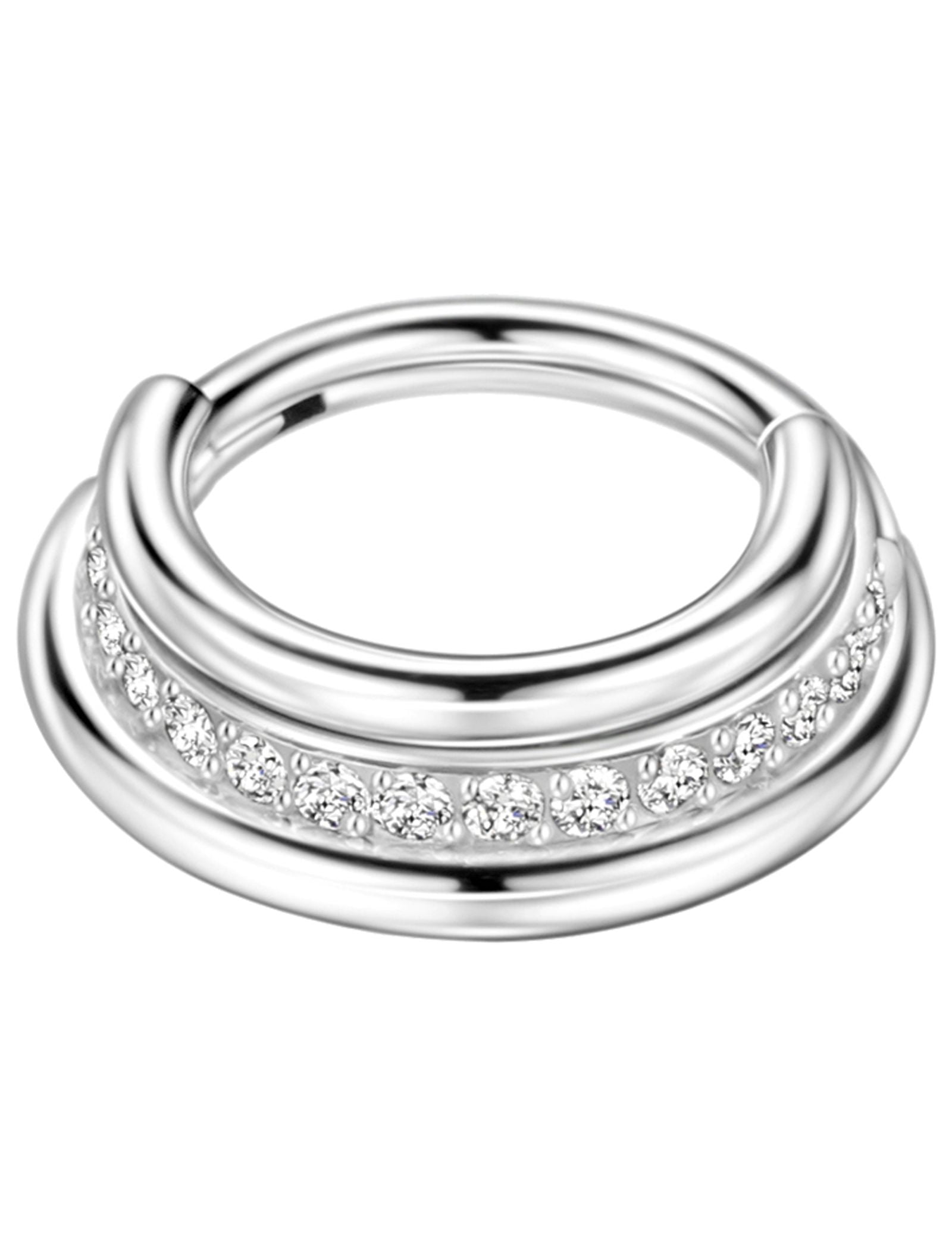 FANSING Tri-Rings Septum Rings 16g Septum Jewelry 8mm Septum Hoop 16 ...