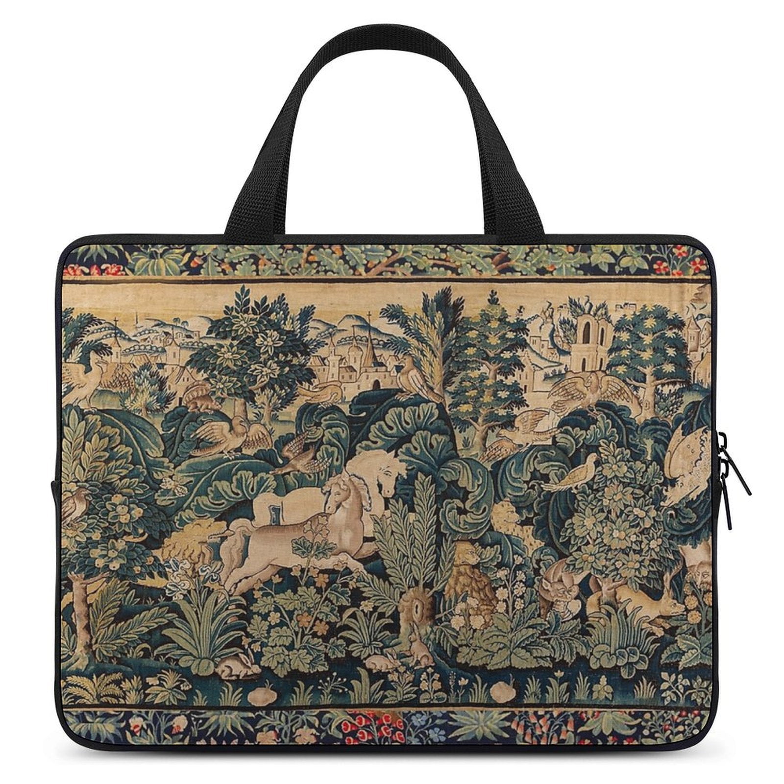 FANTASTIC ANIMALS AND HORSES IN WOODLAND Laptop Bag Women Man 10 12 13 ...
