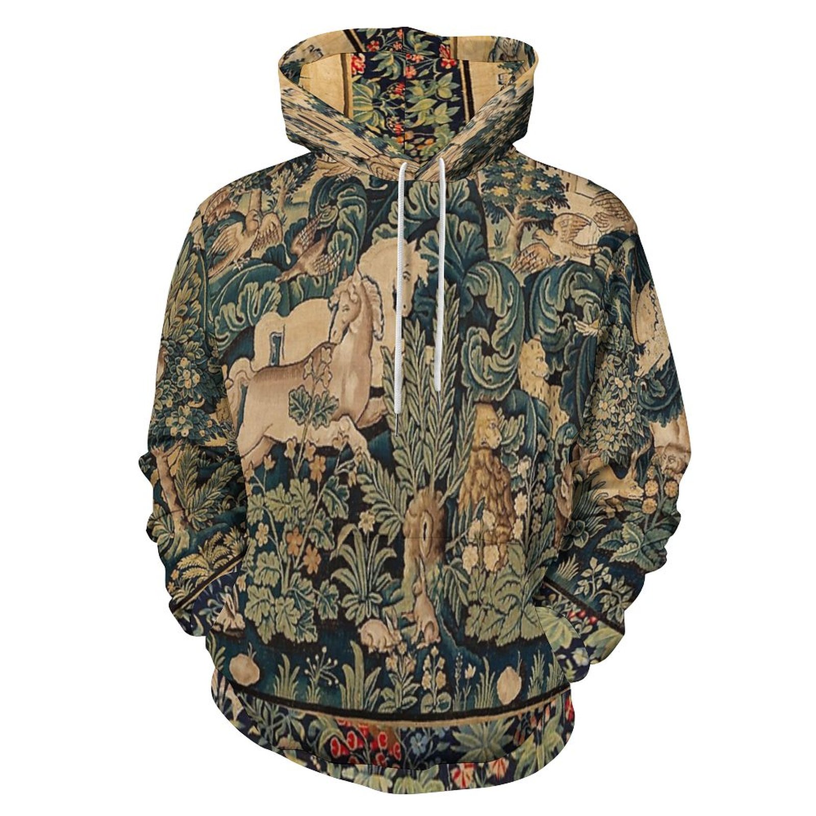FANTASTIC ANIMALS AND HORSES IN WOODLAND Oversized Hoodies for Women ...