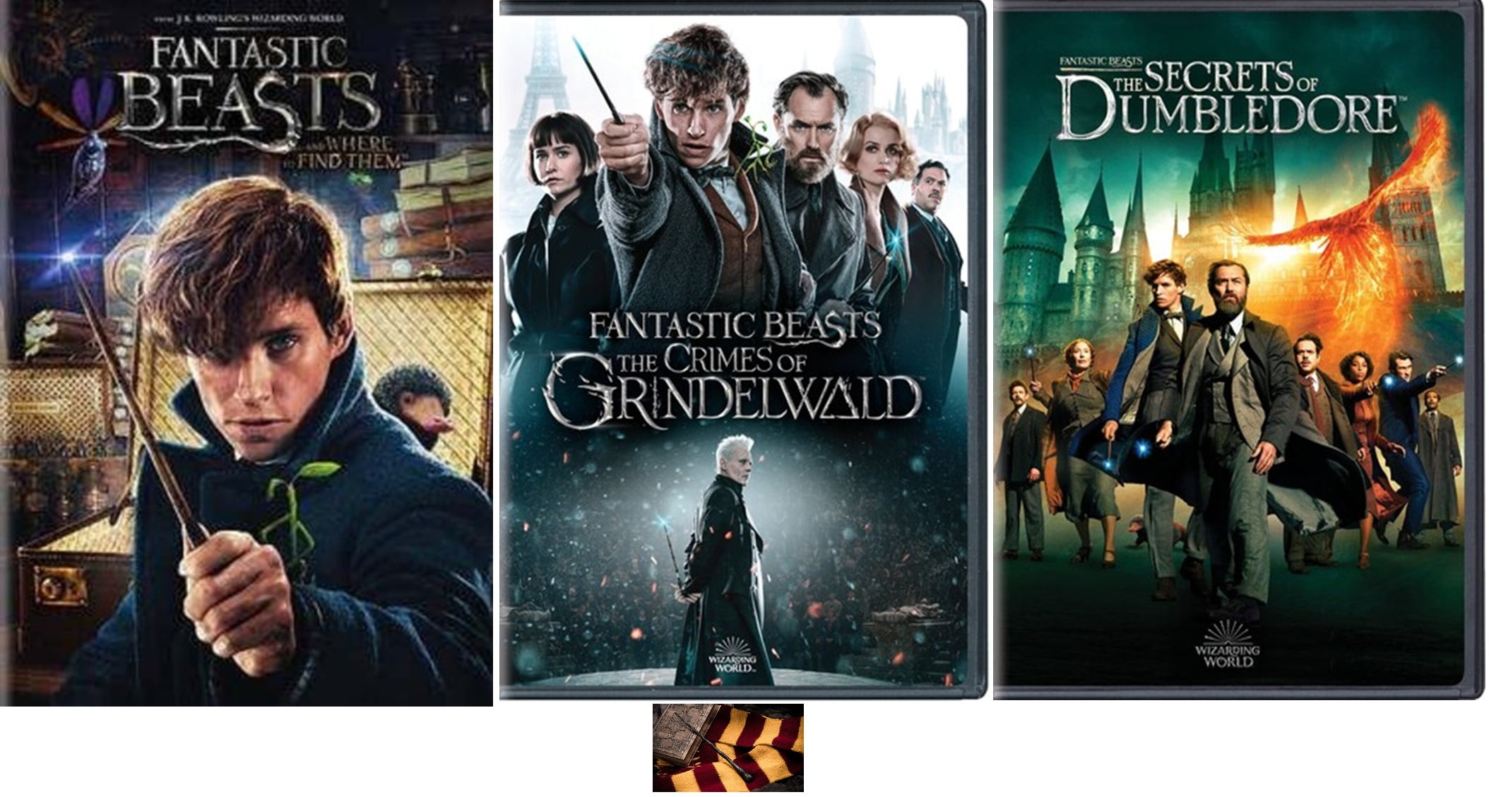 FANTASTIC BEASTS COMPLETE COLLECTION One 1 Two 2 Three 3 DVD Set - Walmart.com