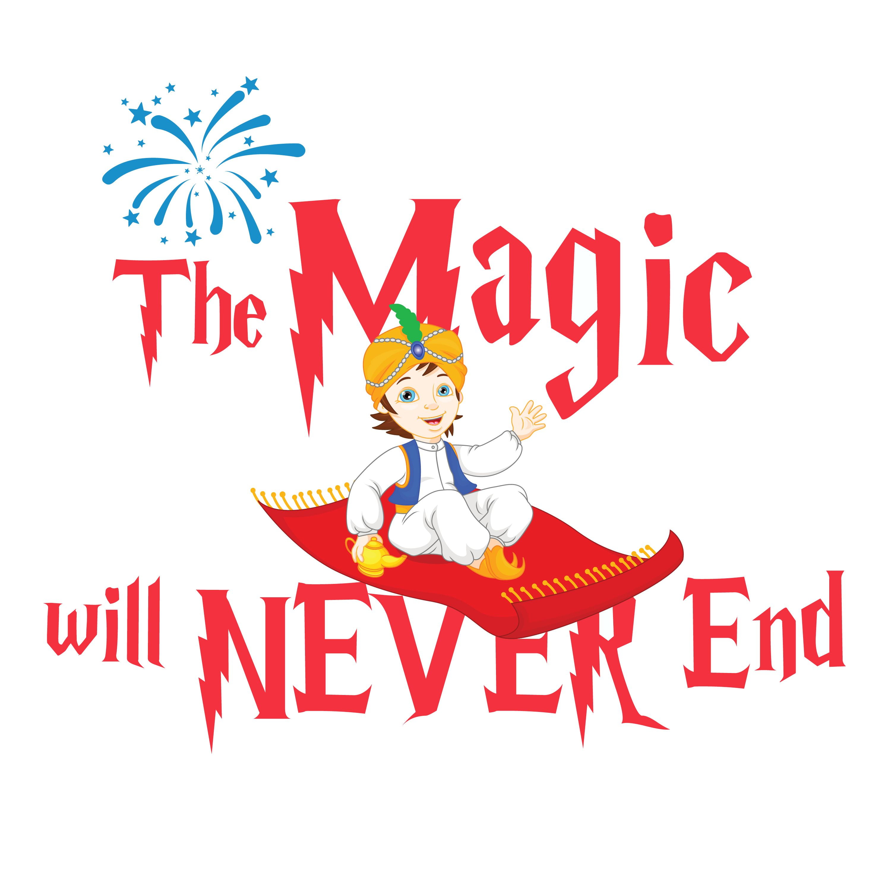 FANTASY - The Magic Will Never End - Easy To Apply Lettering Art Quotes ...