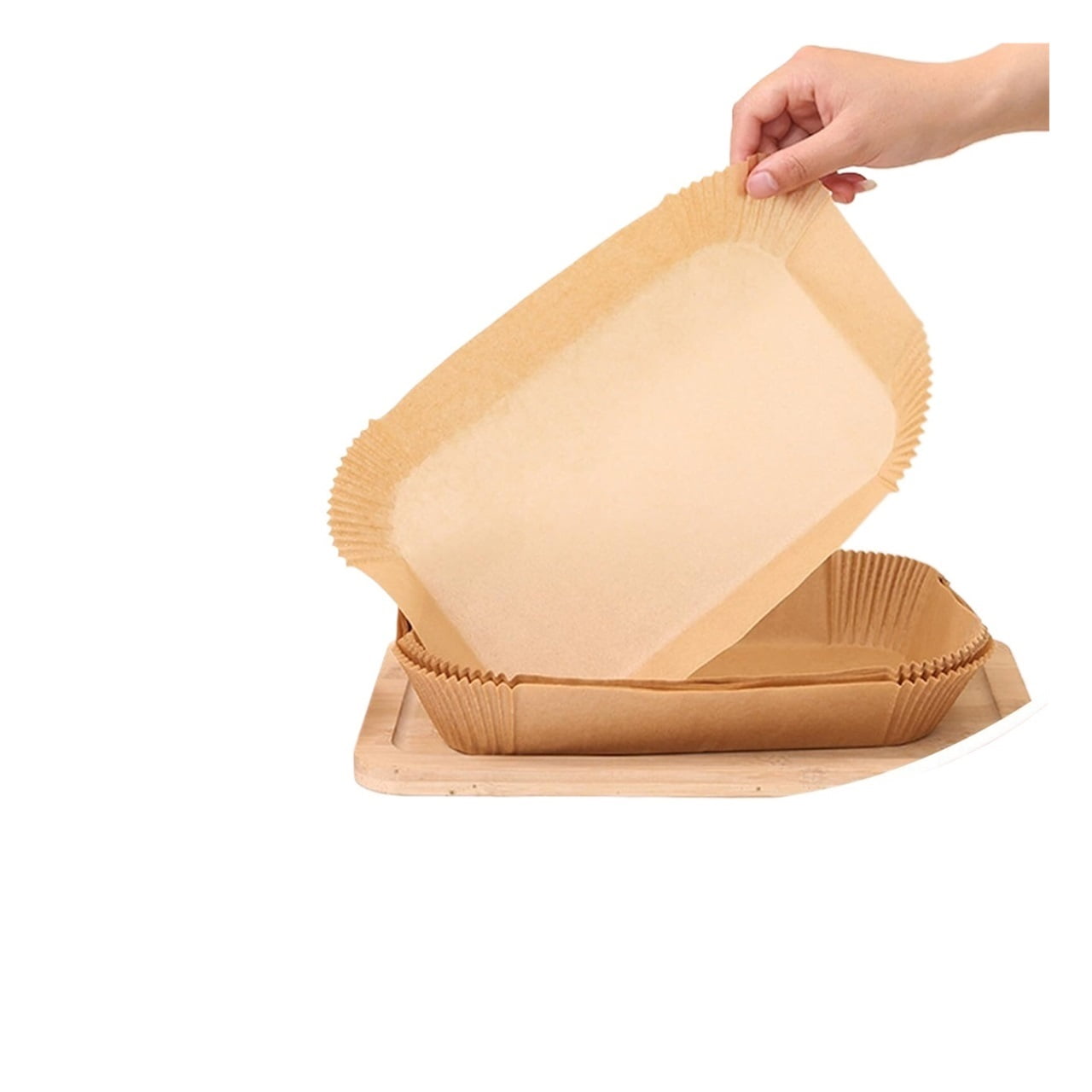 FANTIEJ Air Fryer Disposable Paper Liner, 100PCS Food Grade Parchment ...