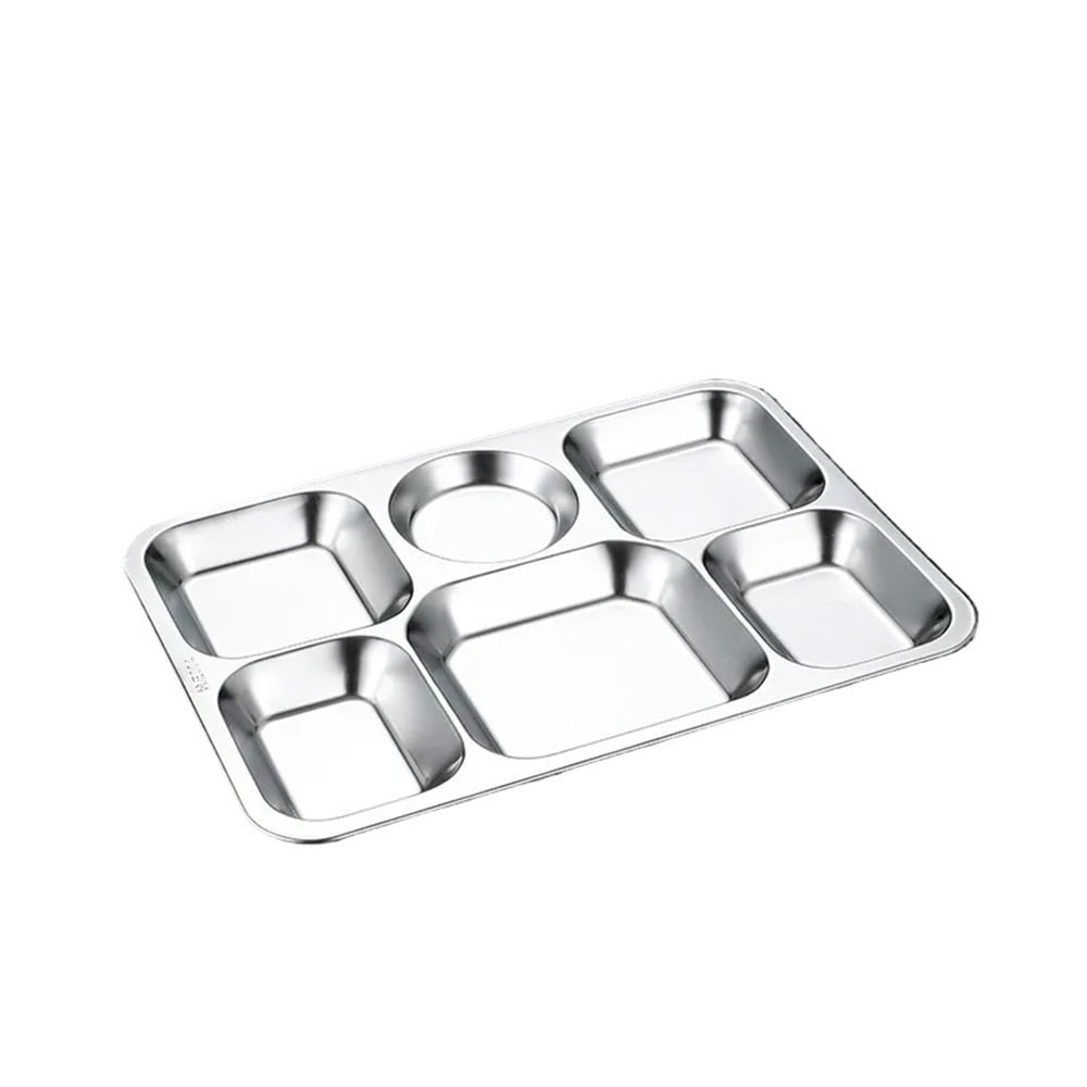 FANTIEJ Food Grade Stainless Steel 304 Compartmentalized Dinner Plate ...