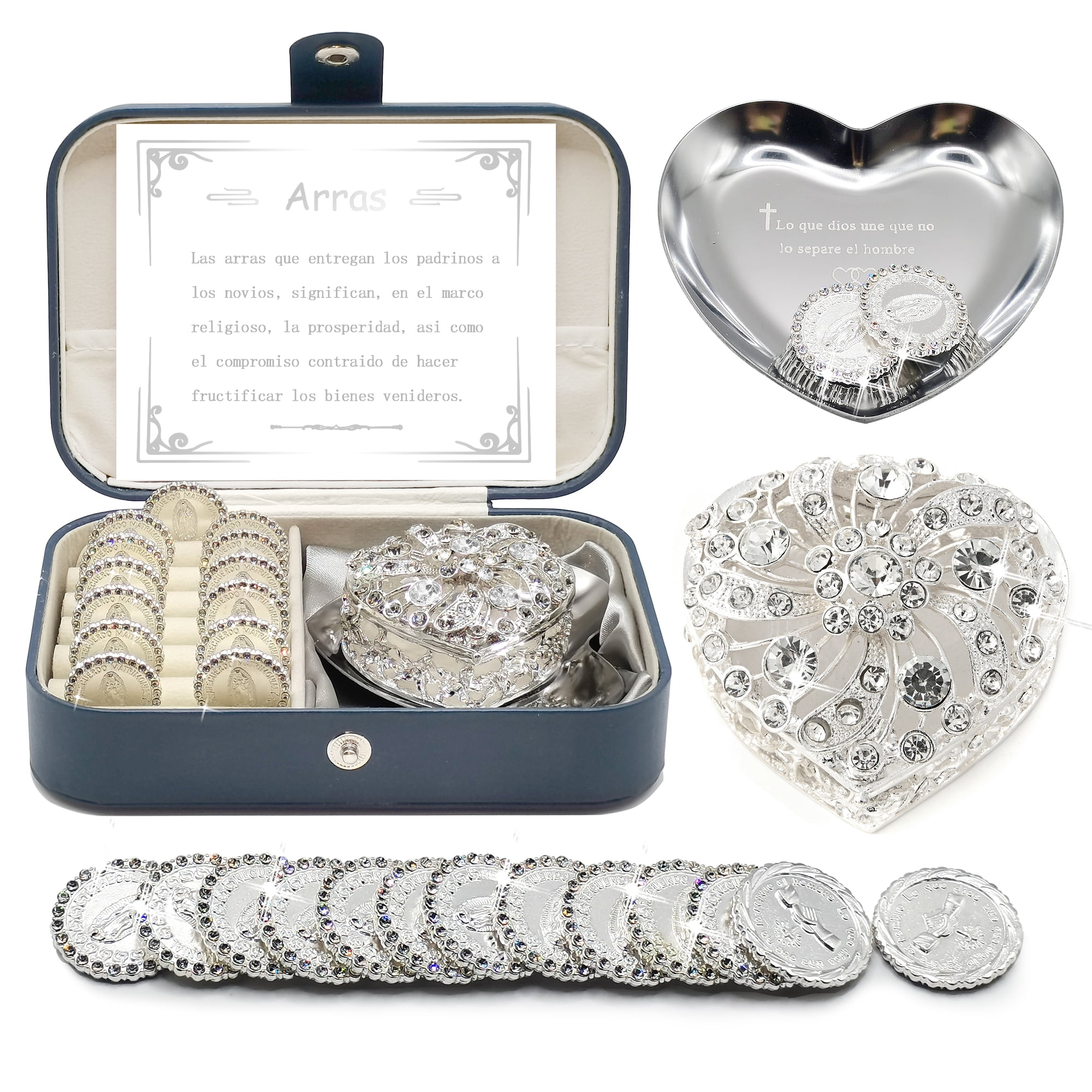 FANYX Arras Para Boda Catolica, Wedding Coins Arras Set And Decoracion ...