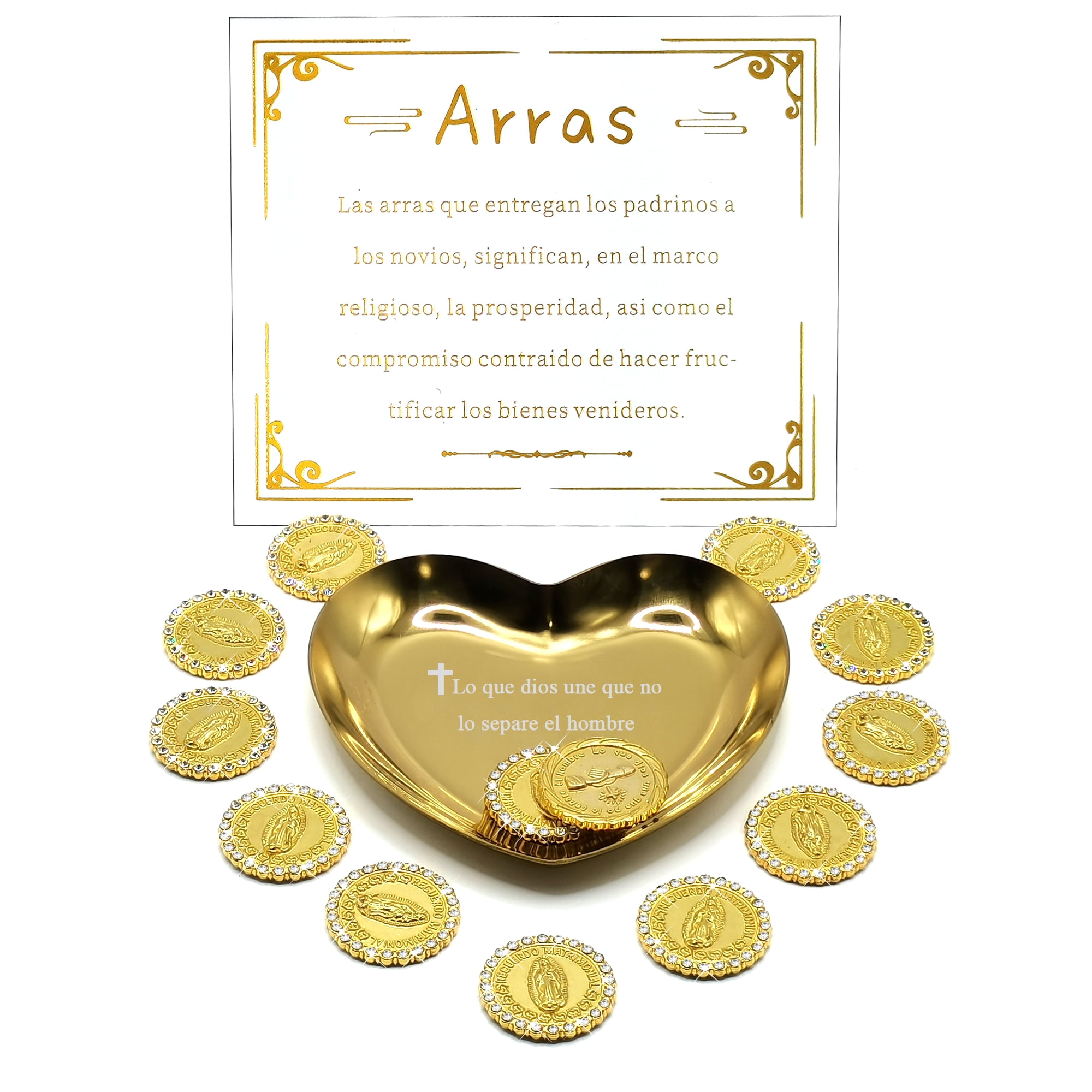 FANYX Wedding Arras Coins Set, Arras Para Boda Catolica for Ceremony ...
