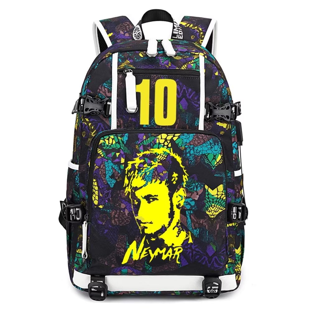 FANwenfeng Soccer N-eymar Multifunction Backpack Travel Taptop Daypack ...