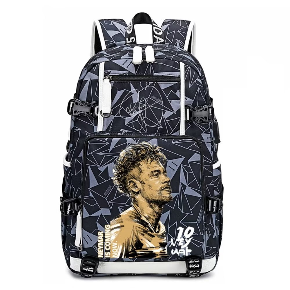 FANwenfeng Soccer N-eymar Multifunction Backpack Travel Taptop Daypack ...