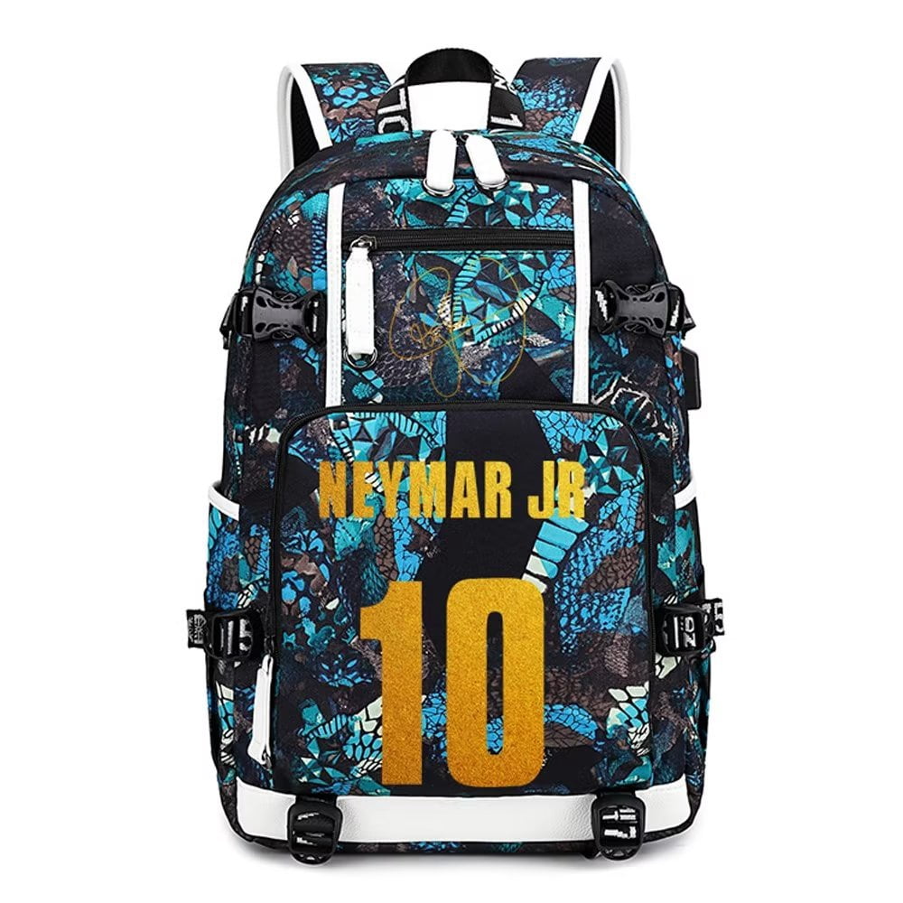 FANwenfeng Soccer N-eymar Multifunction Backpack Travel Taptop Daypack ...