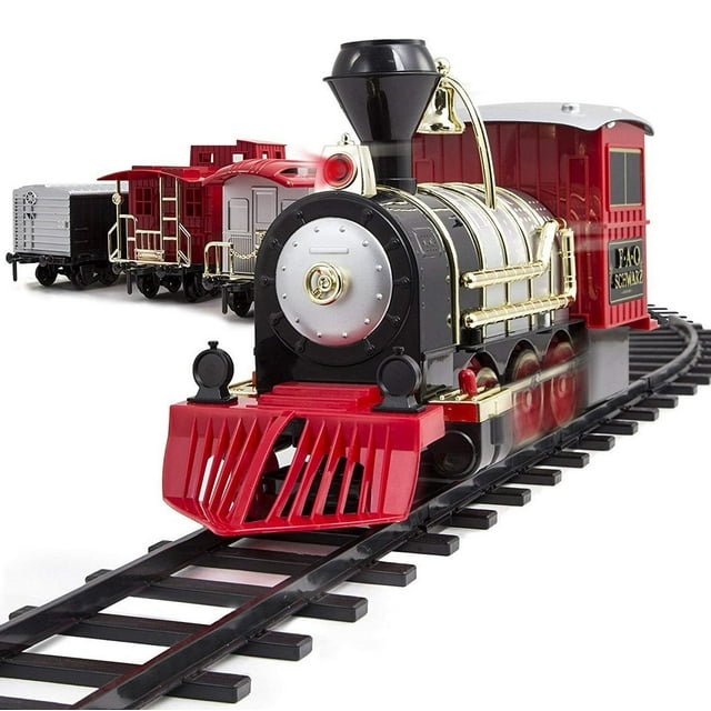 FAO Schwarz Classic Motorized Train Set, 30-Piece with Engine, Cargo ...