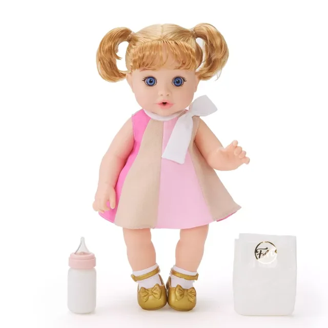 FAO Schwarz 14" Drink and Wet Baby Doll - Blonde Hair - Walmart.com