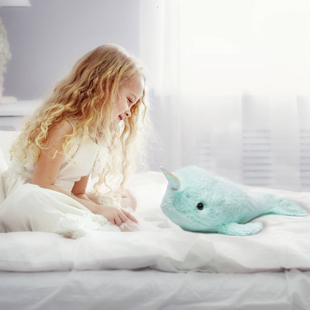 FAO Schwarz 15" Adopt a Pets Blue Narwhal Plush - Walmart.com