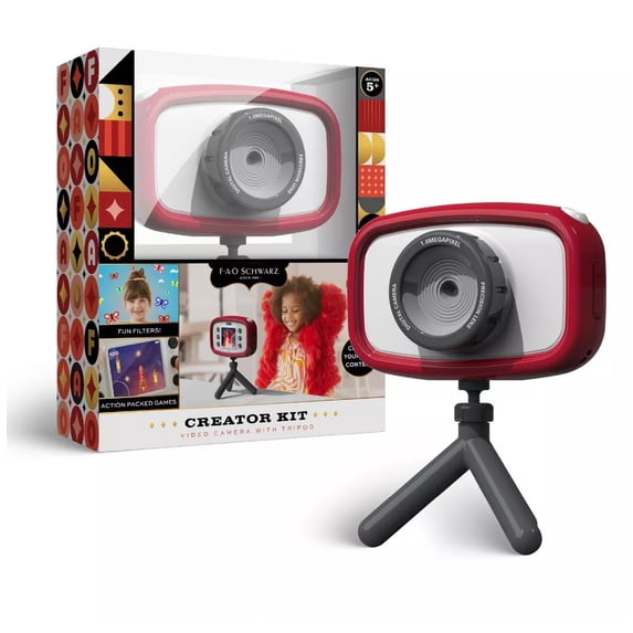 FAO Schwarz Kids Creator Kit - Digital Video Camera with Tripod and ...