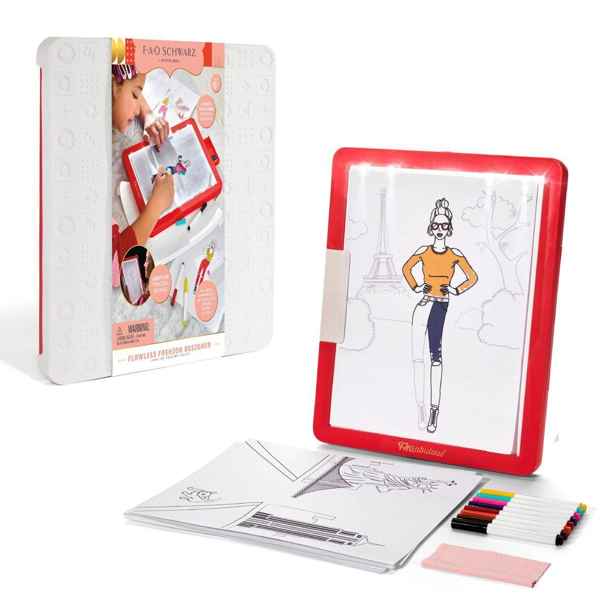 FAO Schwarz Flawless Fashion Designer Light-Up Tracing Tablet: Creative ...