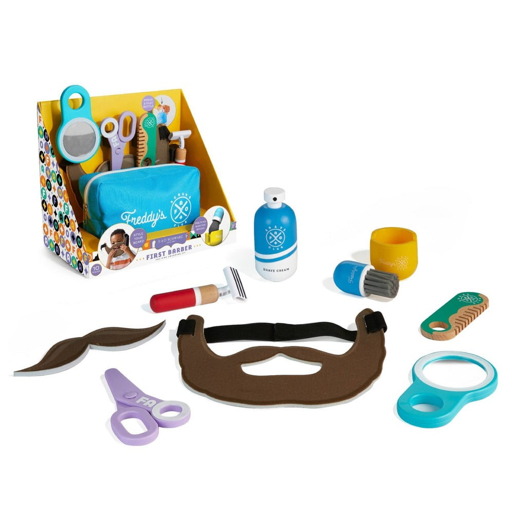 FAO Schwarz Toy First Barber Pretend Grooming Kit - Walmart.com